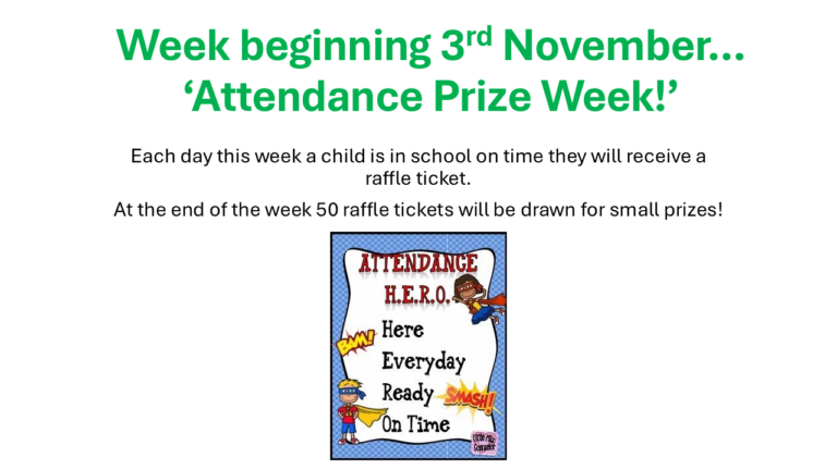 Attendance Prize Week! – Newport CE Junior School
